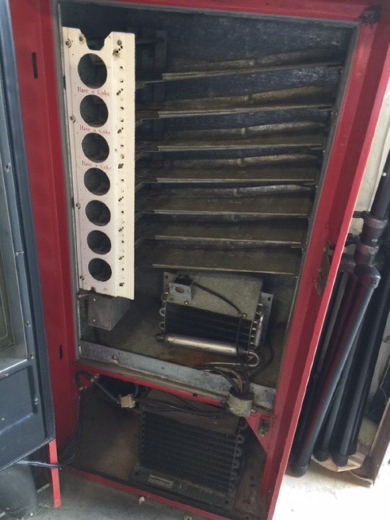 Vendo 63 Coca-cola Vending Machine Bottles, Model: H63c, Sn: 401041956