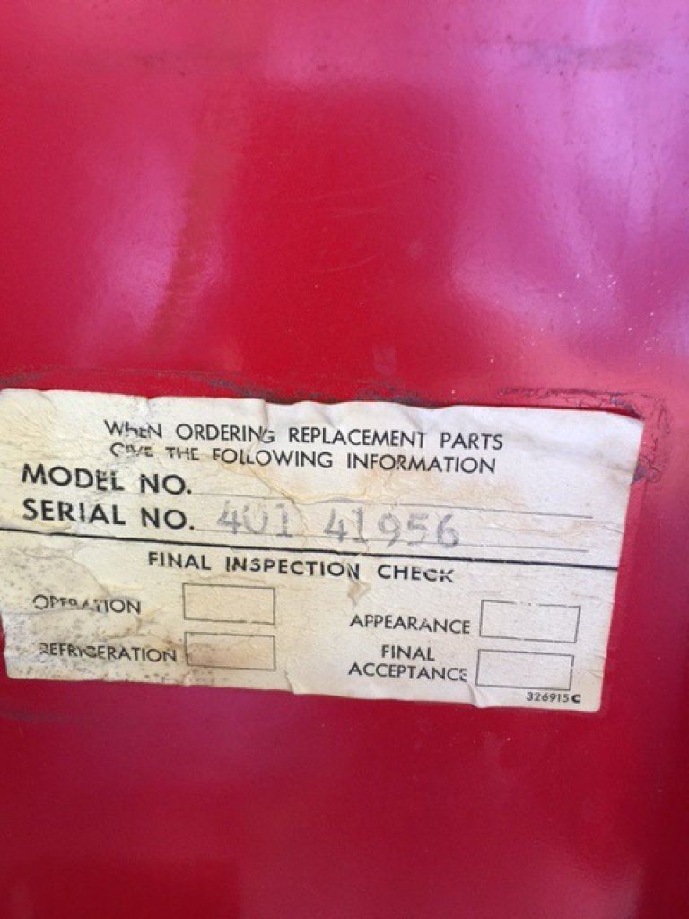 Vendo 63 Coca-cola Vending Machine Bottles, Model: H63c, Sn: 401041956