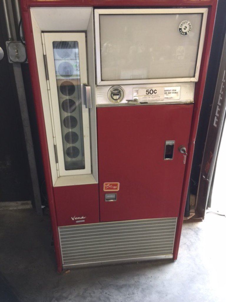 Vendo 63 Coca-cola Vending Machine Bottles, Model: H63c, Sn: 401041956