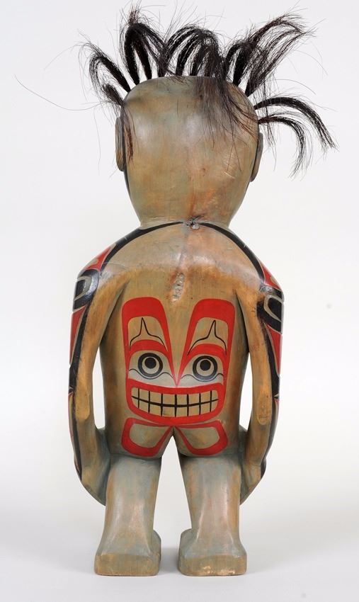 Chief Tony Hunt Carved Alder Bukwus Bowl Signed Tony Hunt '73 21" L. 9 ...