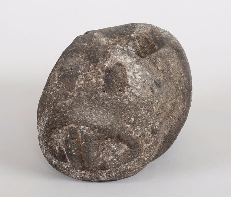 Figural Stone Beaver Bowl 10 1/2" L. 6" W. 5 1/2" H.