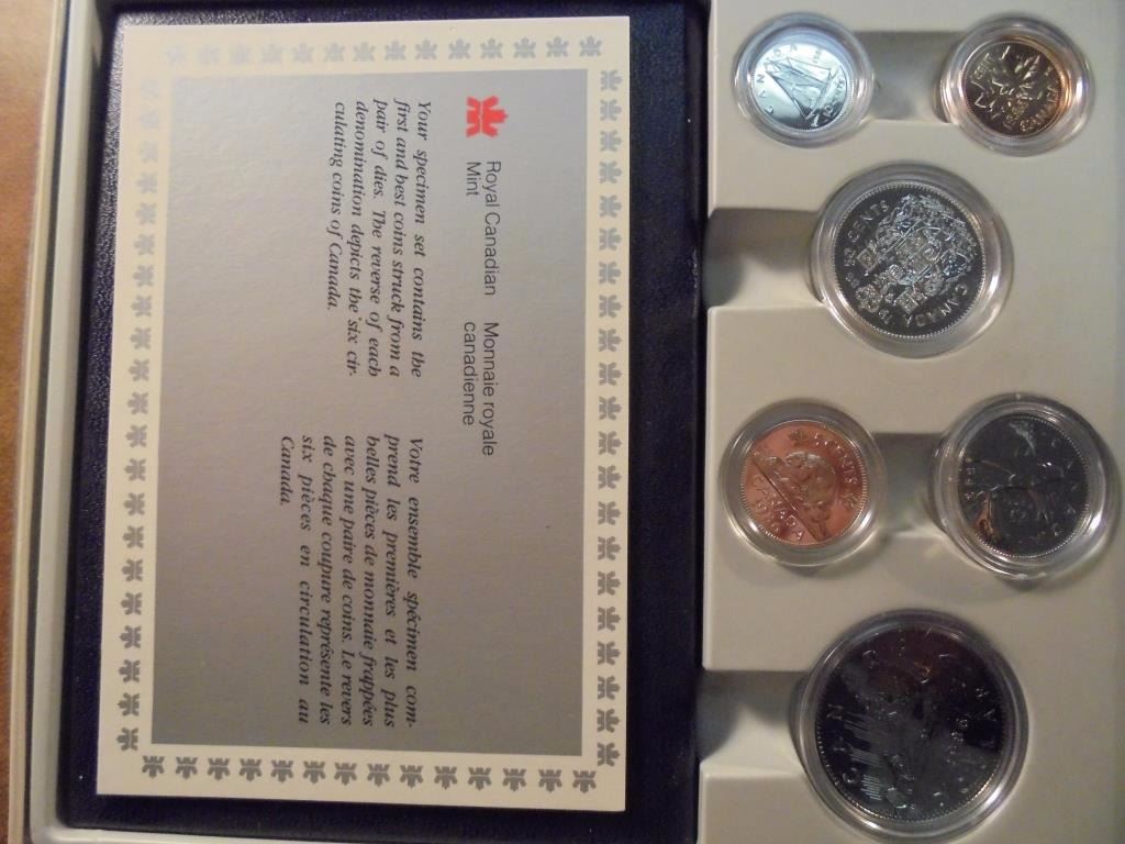 1986 CANADA SPECIMEN SET ORIGINAL ROYAL CANADIAN MINT PACKAGING