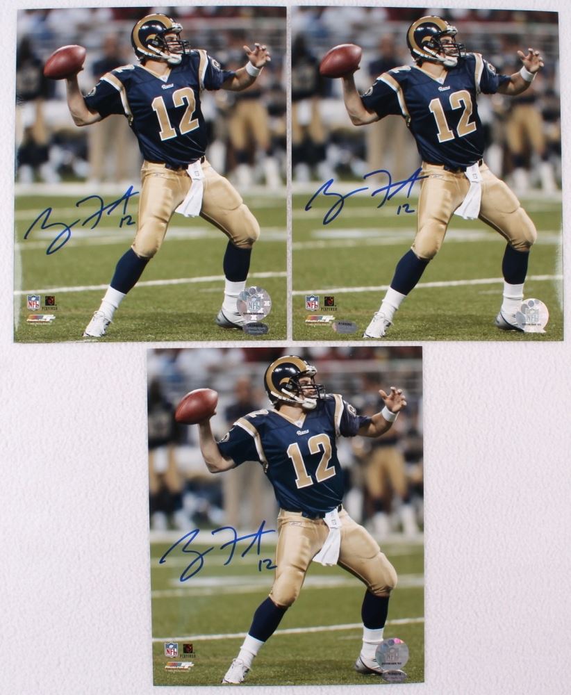 Lot of (3) Ryan Fitzpatrick Signed Rams 8x10 Photos (Schwartz COA)