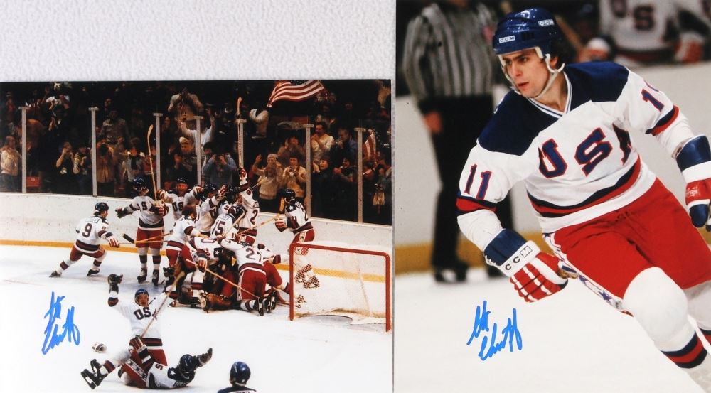 Lot of (2) Steve Christoff Signed Team USA 8x10 Photos (PA LOA)