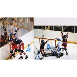 Lot of (2) Steve Christoff Signed Team USA 8x10 Photos (PA LOA)