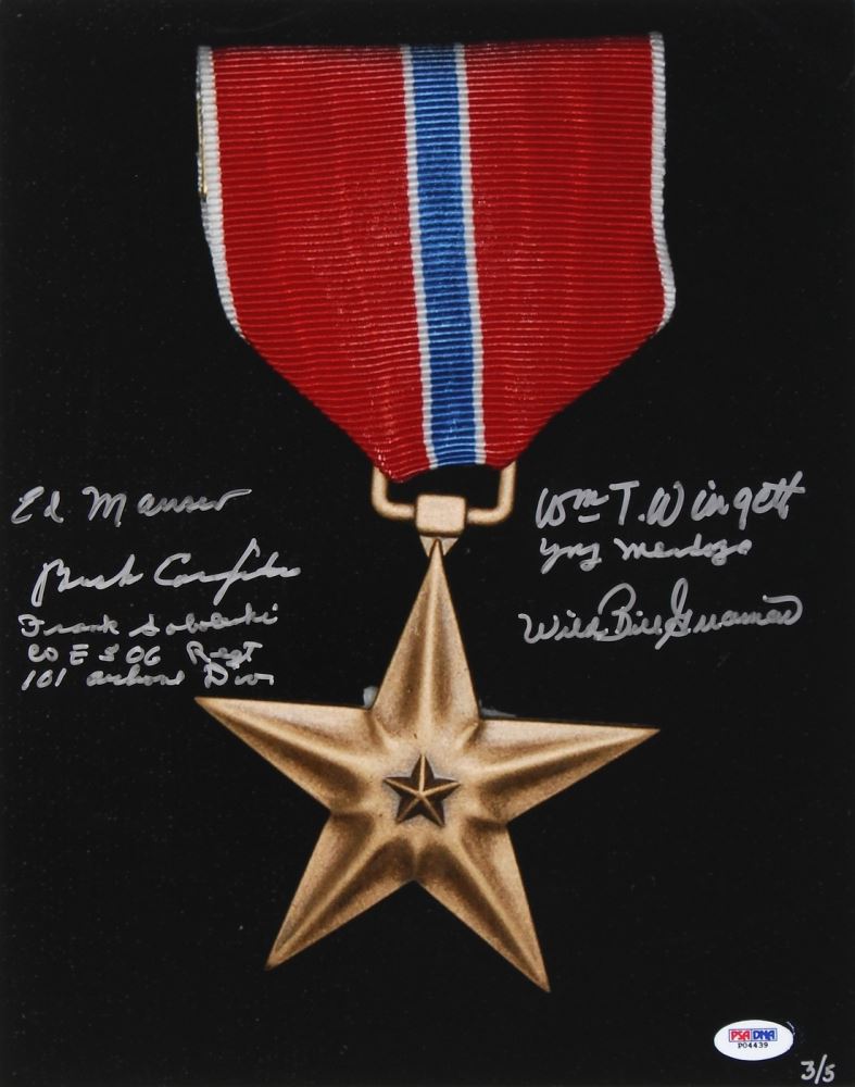 "Band of Brothers" 11x14 LE Photo Signed by (6) Veterans Including Ed ...