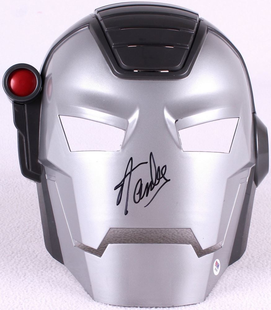 Stan Lee Signed Marvel War Machine Mask (PSA COA)