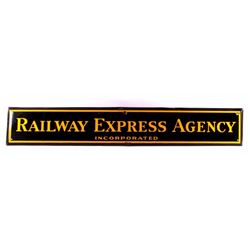Original Railway Express Agency Porcelain Sign
