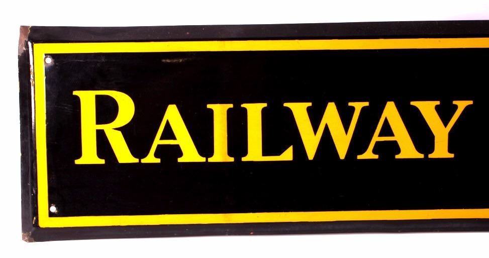 Original Railway Express Agency Porcelain Sign