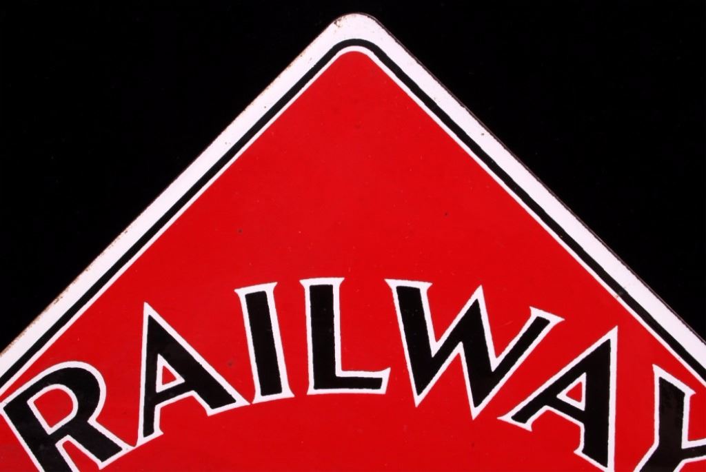 Original Railway Express Agency Porcelain Sign