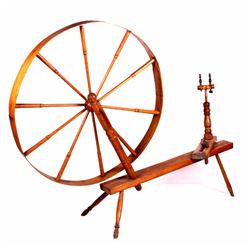 Antique Flax Spinning Wheel