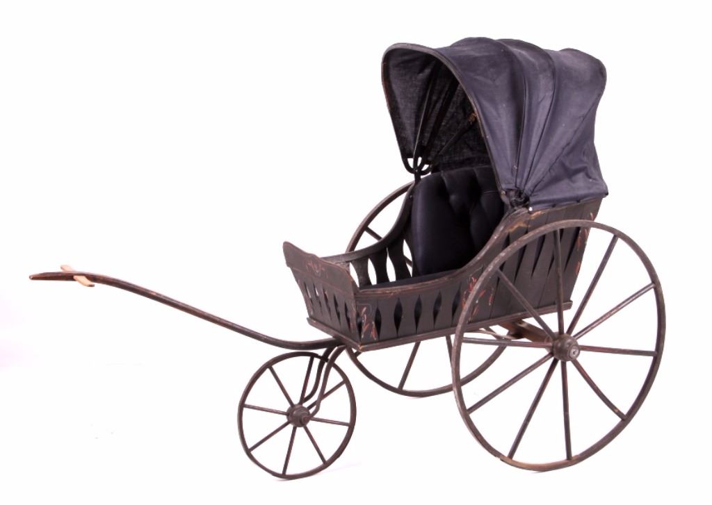 Antique 1800's Child's Goat Buggy