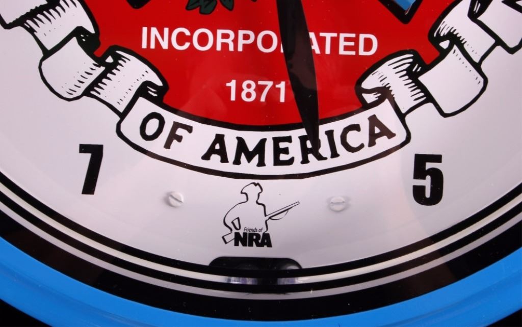 National Rifle Association Neon Lighted Wall Clock