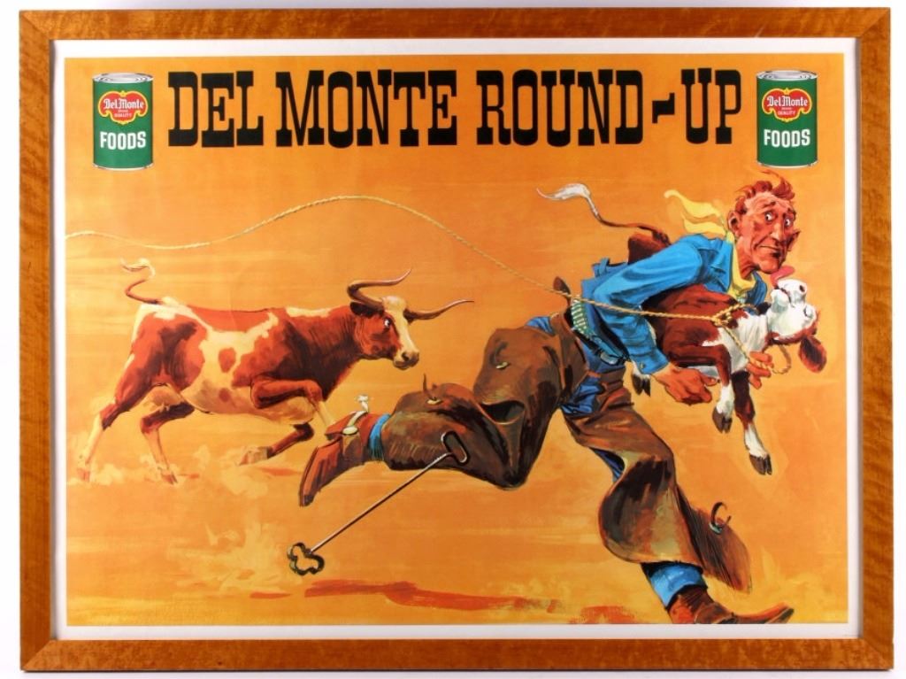 Del Monte Round-Up Cowboy Advertisement c. 1966