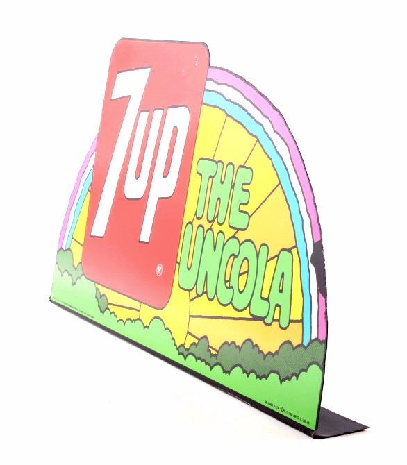7up The Uncola Counter Top Sign Peter Max Design