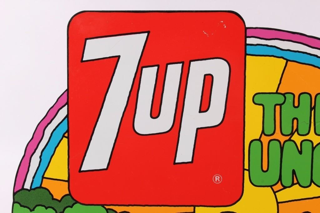 7up The Uncola Counter Top Sign Peter Max Design