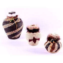 Alaskan Inuit Woven Basket Collection