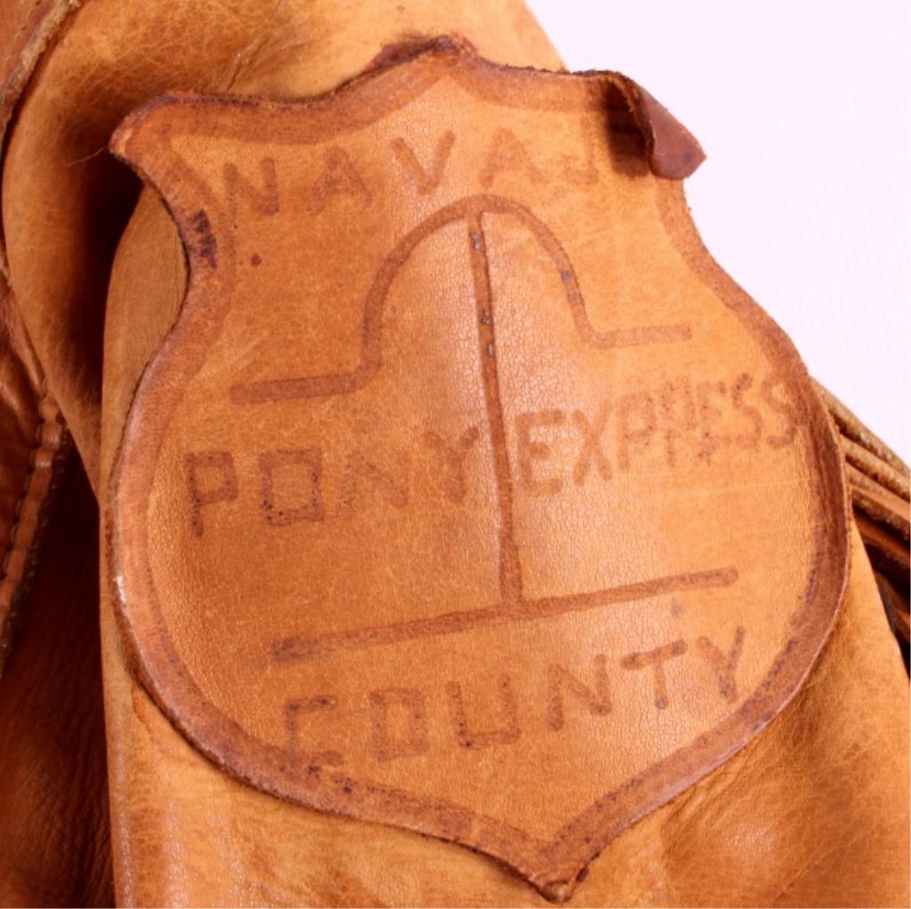 Leather Pony Express Sheriff's Posse Jacket