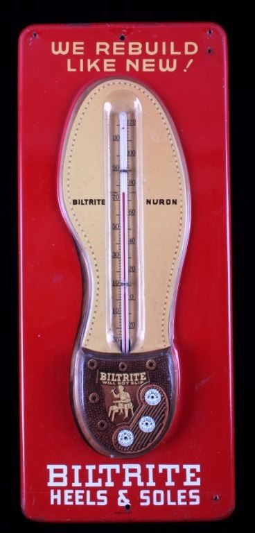 Biltrite Heels & Soles Advertising Thermometer