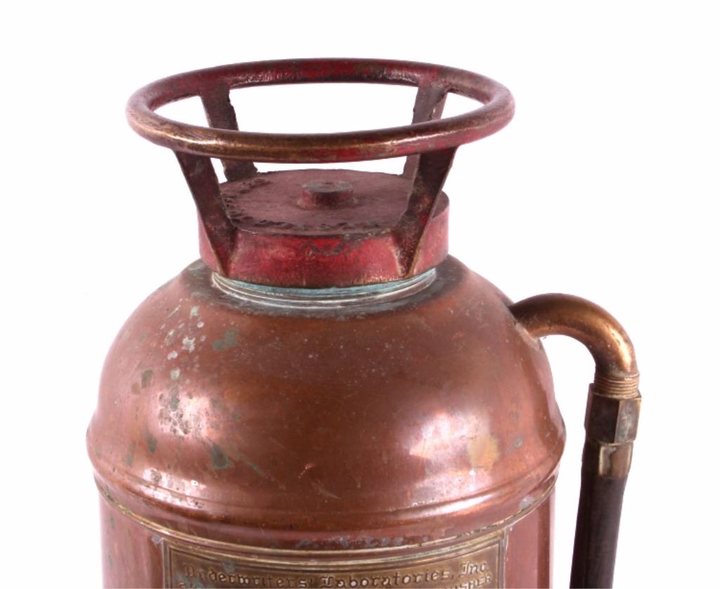 Antique Chief Croker Copper Fire Extinguisher