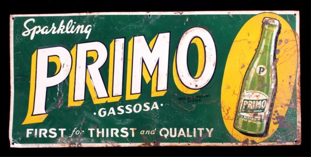Primo Soda Advertising Sign