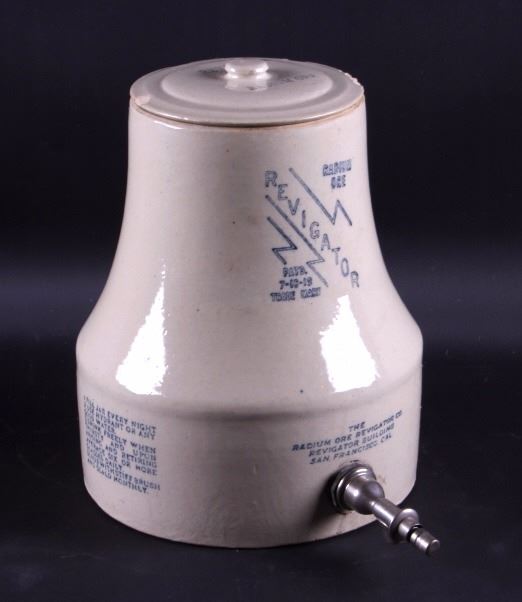 Antique Revigator Salt Glazed Crock Water Cooler