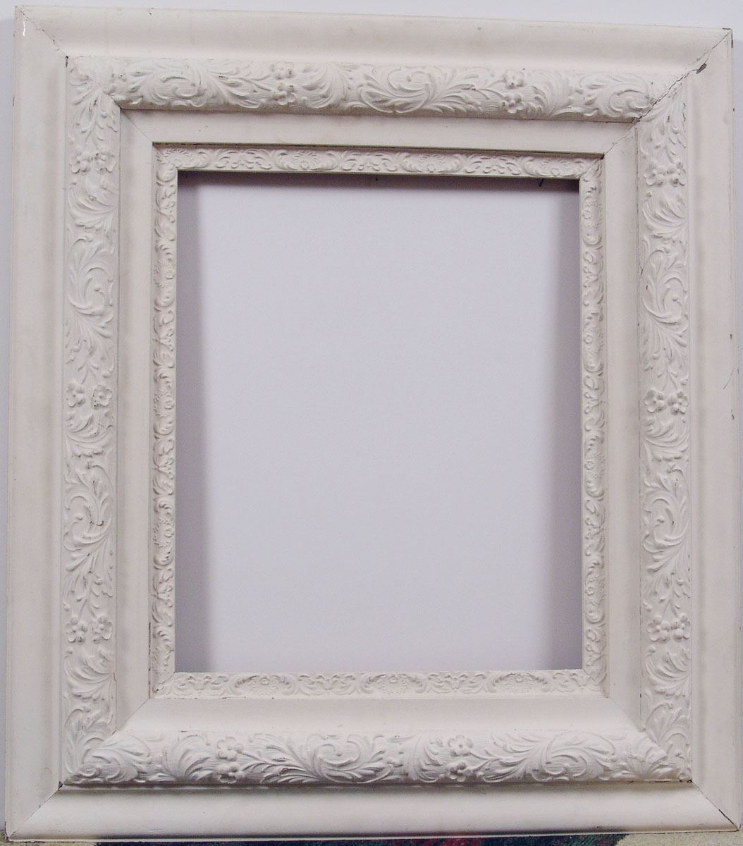 Large Antique Shabby Chic Wood Frame 24x28 Painted