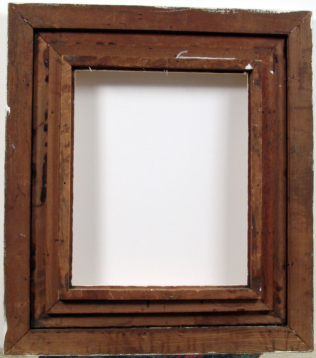 Large Antique Shabby Chic Wood Frame 24x28 Painted