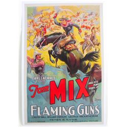 TOM MIX FLAMING GUNS MOVIE POSTER PRINT