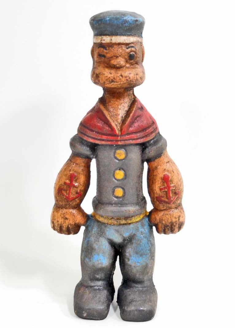 CAST IRON POPEYE THE SAILOR MAN BANK