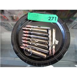 10 New bullet shaped pen knives