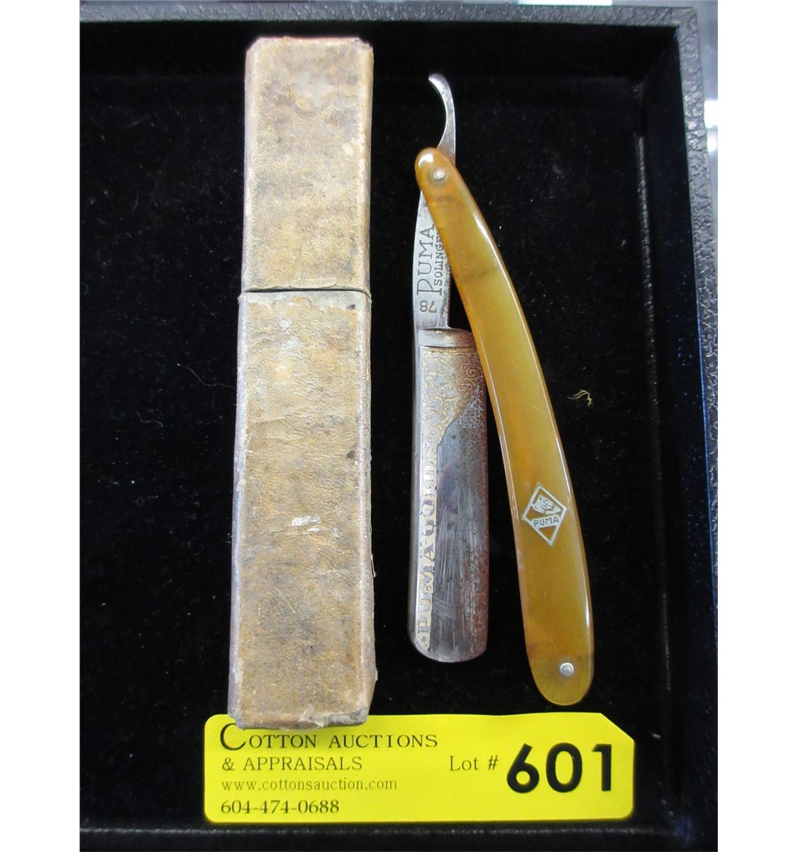 Vintage - "Puma Gold" straight razor