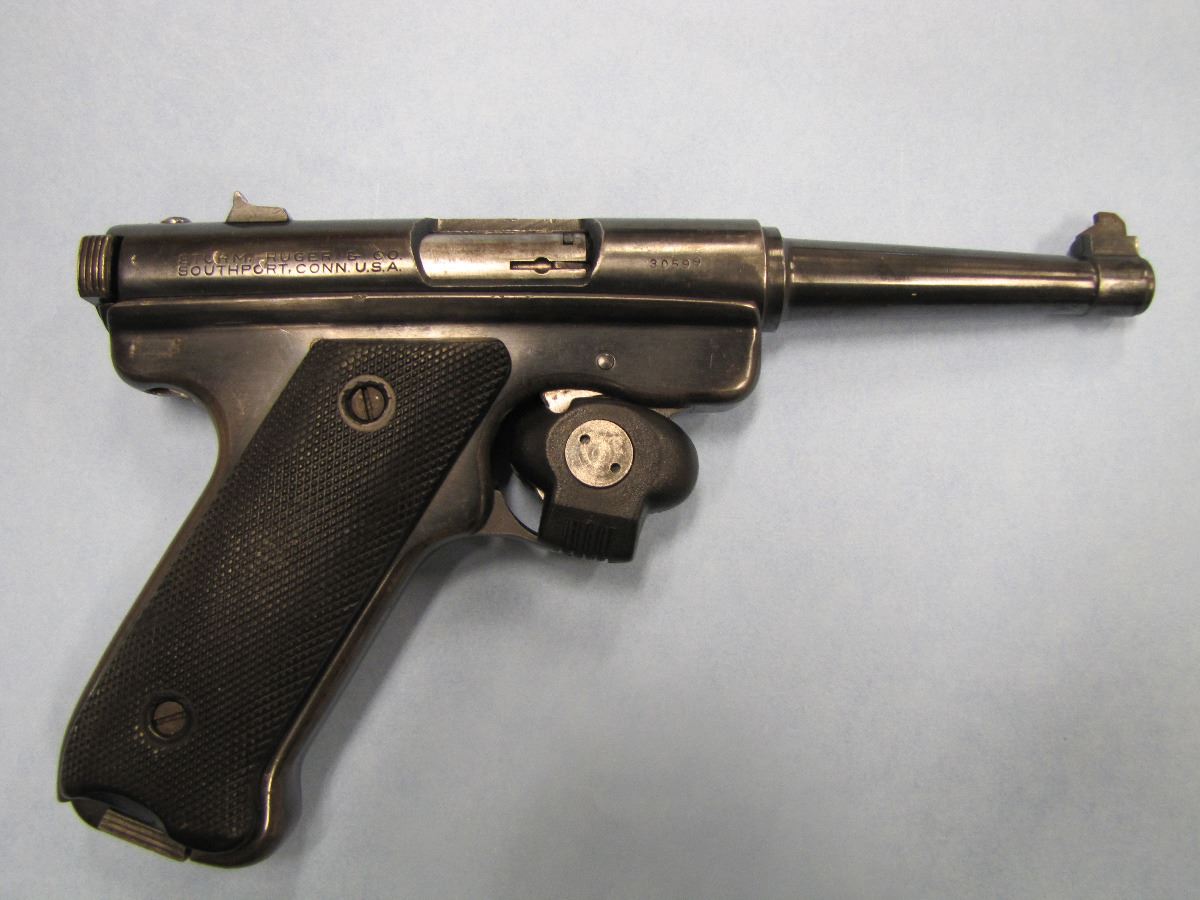 RESTRICTED: Strum Ruger; .22 LR; Standard Model – Red Eagle Grips; 9 ...