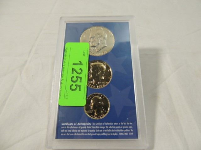 24K GOLD LAYERED BICENTENNIAL COIN COLLECTION SET