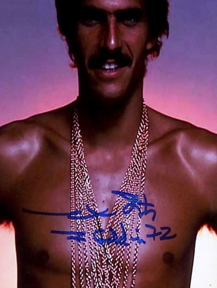 Mark Spitz Signed 13x15 Custom Framed Photo Display Inscribed "7 Gold ...