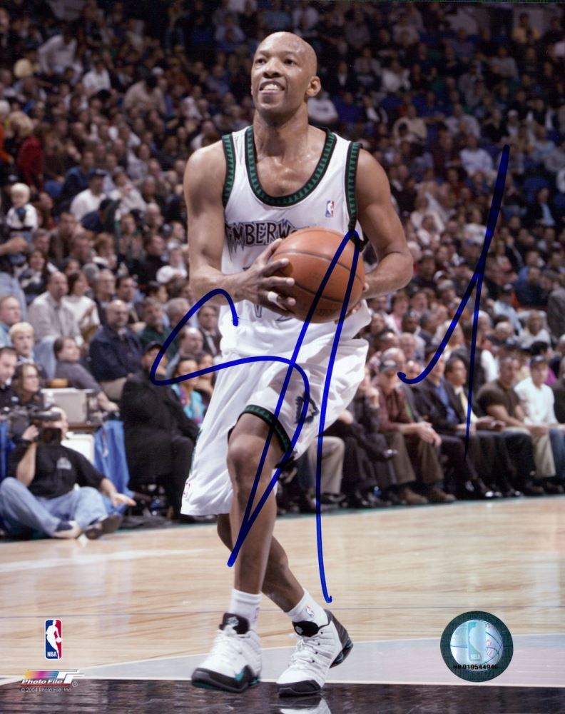 Sam Cassell Signed Timberwolves 8x10 Photo (PA LOA)