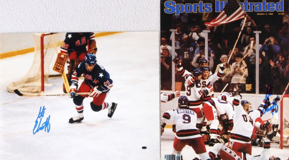 Lot of (2) Steve Christoff Signed "Miracle On Ice" 8x10 Photos (PA LOA)