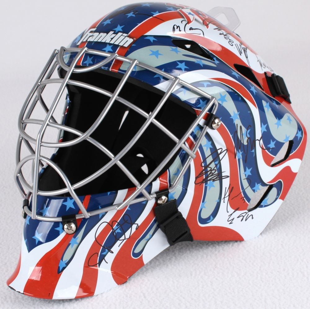 1980 Team USA Hockey "Miracle on Ice" Full-Size Goalie Mask Signed by ...