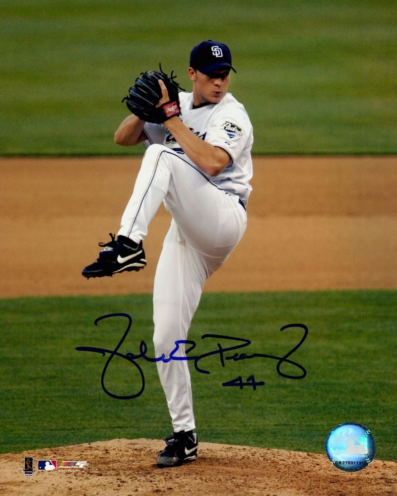 Jake Peavy Signed Padres 8x10 Photo (PA LOA)