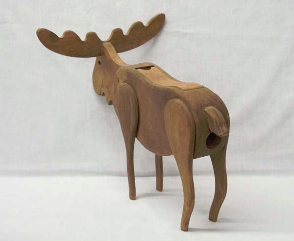 Wooden Moose Novelty Candy Dispenser