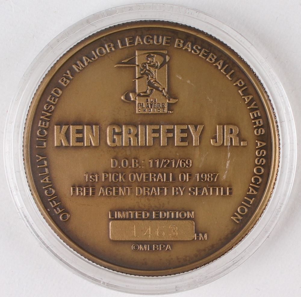 Ken Griffey Jr. LE Mariners Bronze Coin from Highland Mint in Case