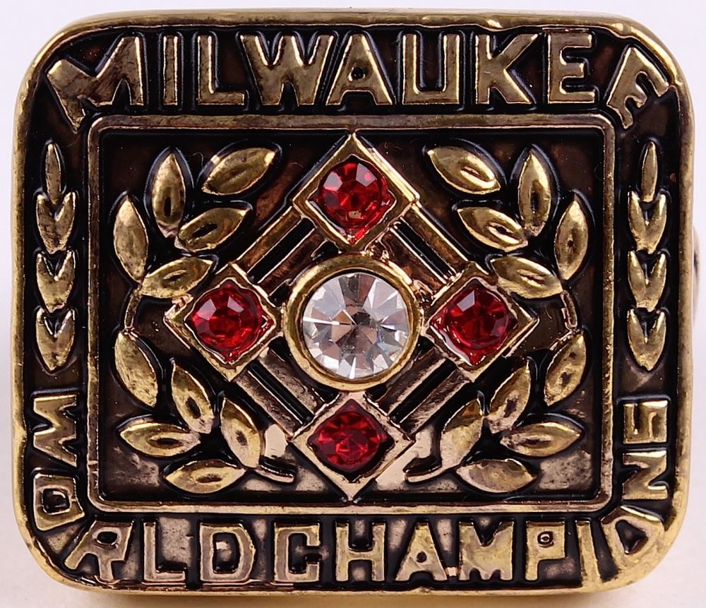 Hank Aaron Braves High Quality Replica 1957 World Series Championship Ring