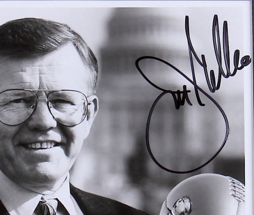 Joe Gibbs Signed Redskins 12x13 Custom Framed Photo Display (SOP COA)