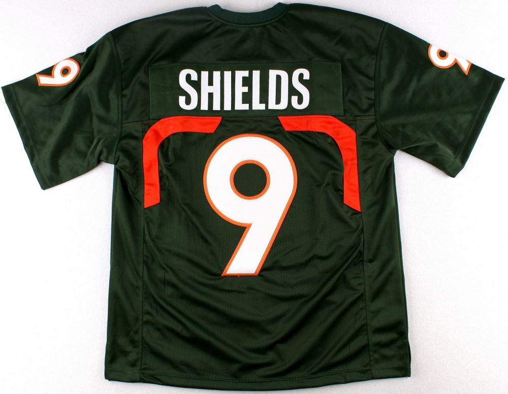 Sam Shields Miami Hurricanes On-Field Style Custom Stitched Jersey (Size L)