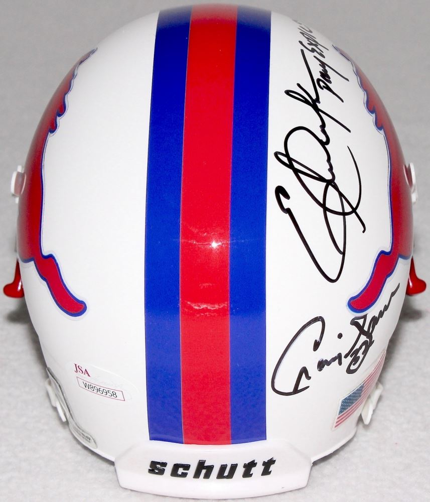 Eric Dickerson, Craig James & Lance McIlhenny Signed SMU Mini-Helmet ...