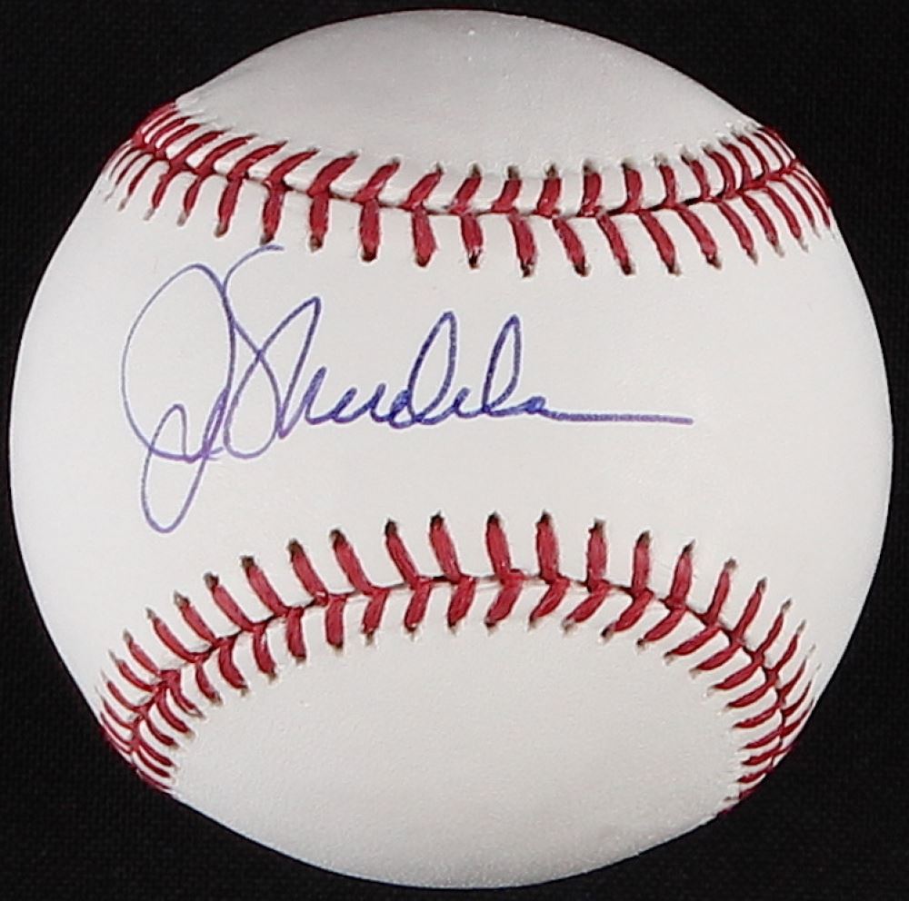 Joe Maddon Signed OML Baseball (JSA)