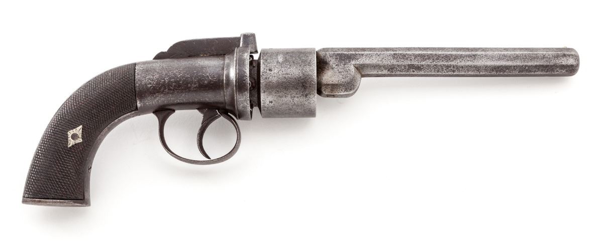 Early 19th C. English Transitional Revolver