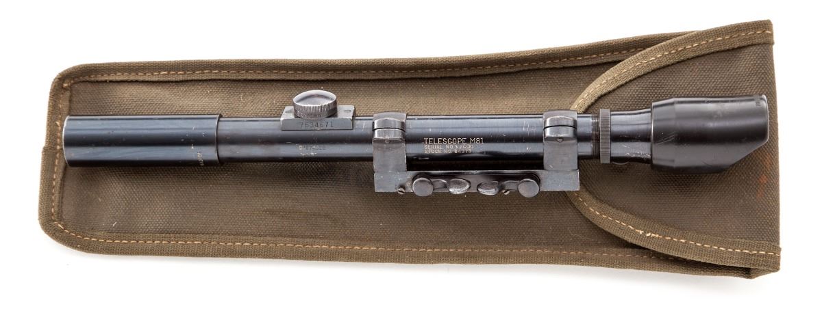 U.S. M81 Rifle Scope for M1-C Sniper Rifle