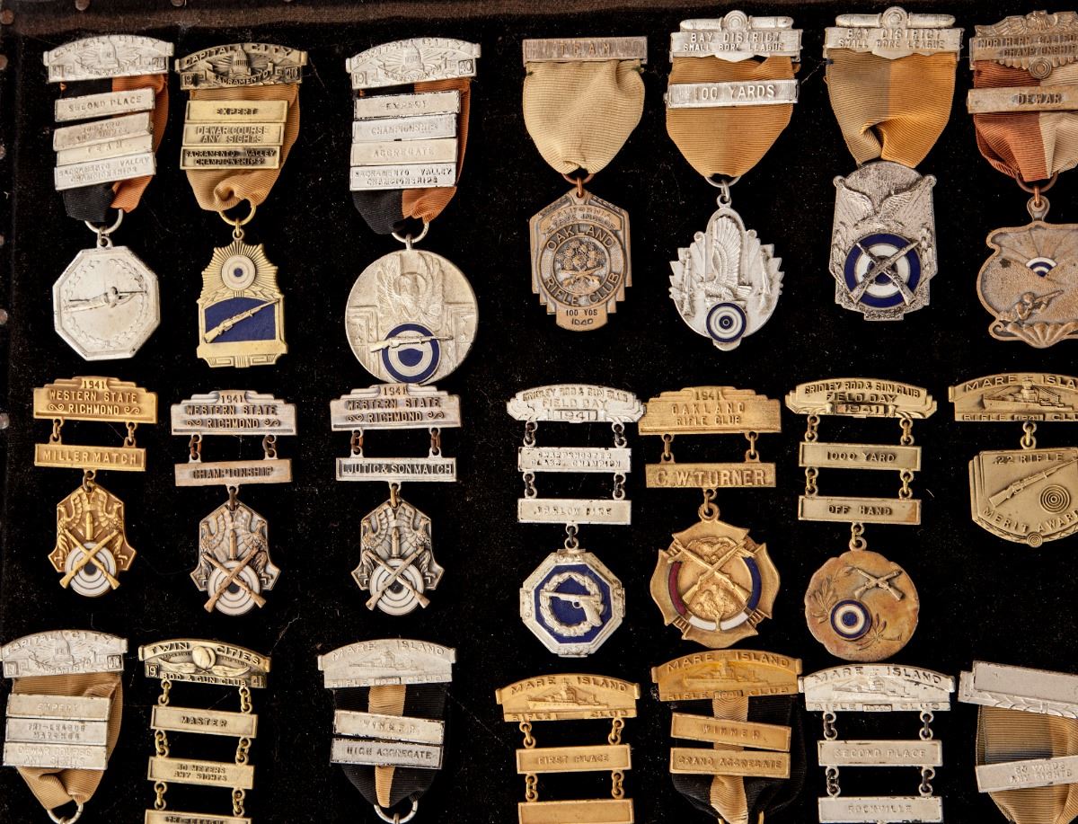 Collection of Marksmanship Medals, ca. 1940-1946