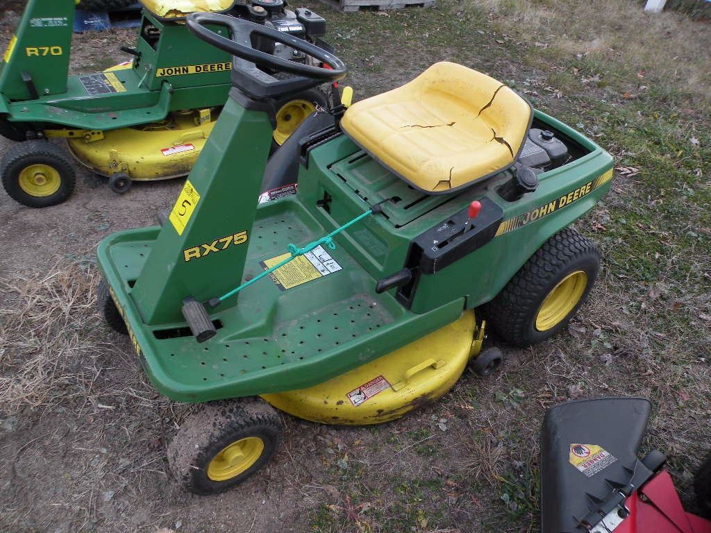 1989 John Deere RX 75 rear engine rider SN#-Unable to Verify